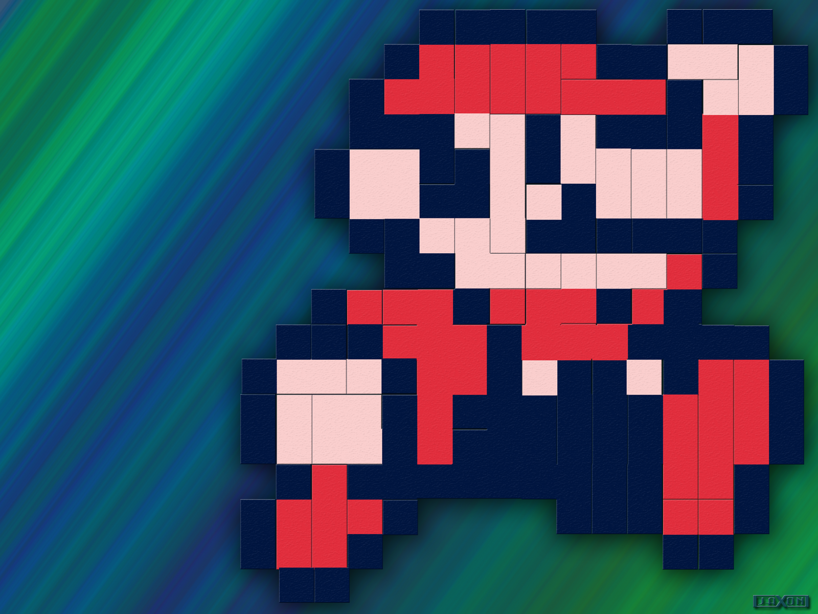Retro Pixel Mario — Super Mario Bros. HD Wallpaper