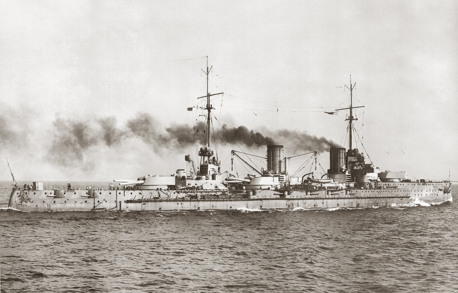 SMS Von Der Tann Battlecruiser – 4K Ultra HD Warship Wallpaper