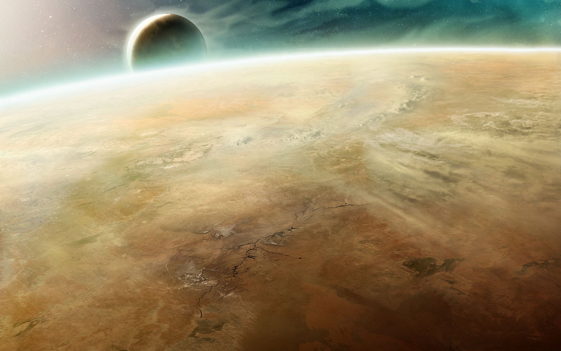 Download Sci Fi Planetscape HD Wallpaper