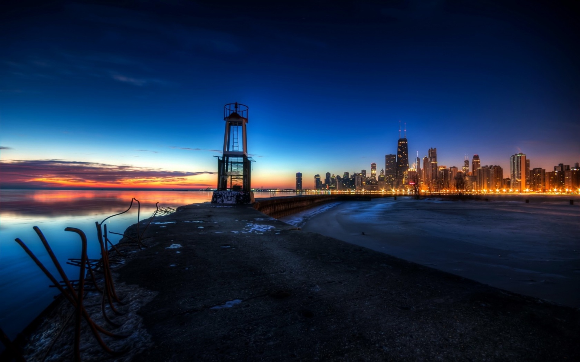 Chicago Sunset Wallpapers Hd Wallpapers Id 13351