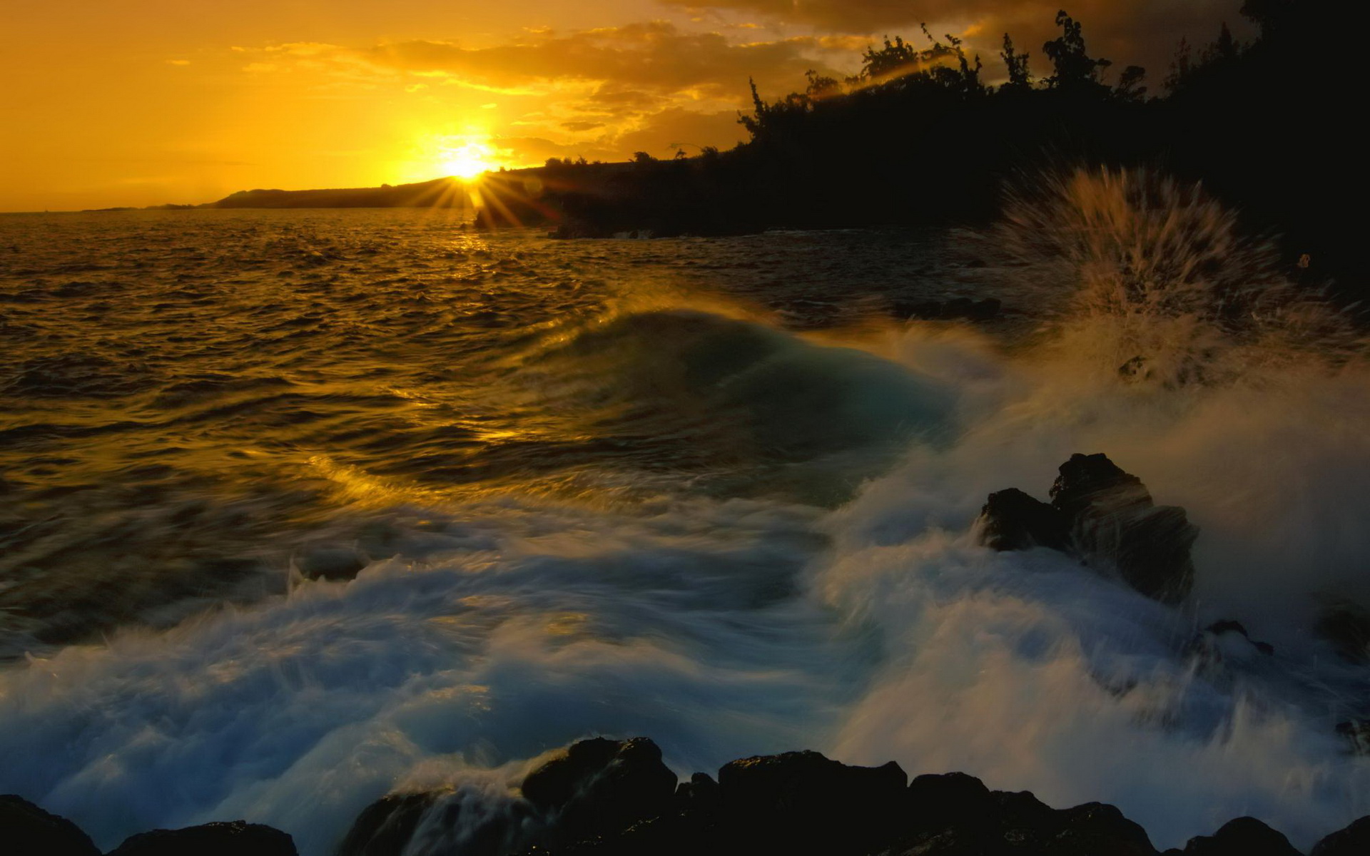 Download Nature Sunset HD Wallpaper