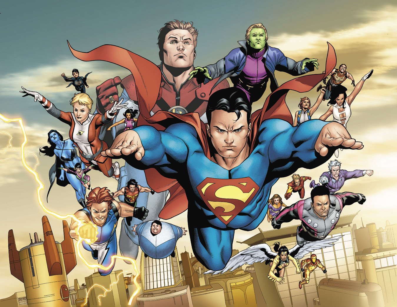 Legion Of Super Heroes HD Wallpaper A Cosmic Adventure 1349x1044