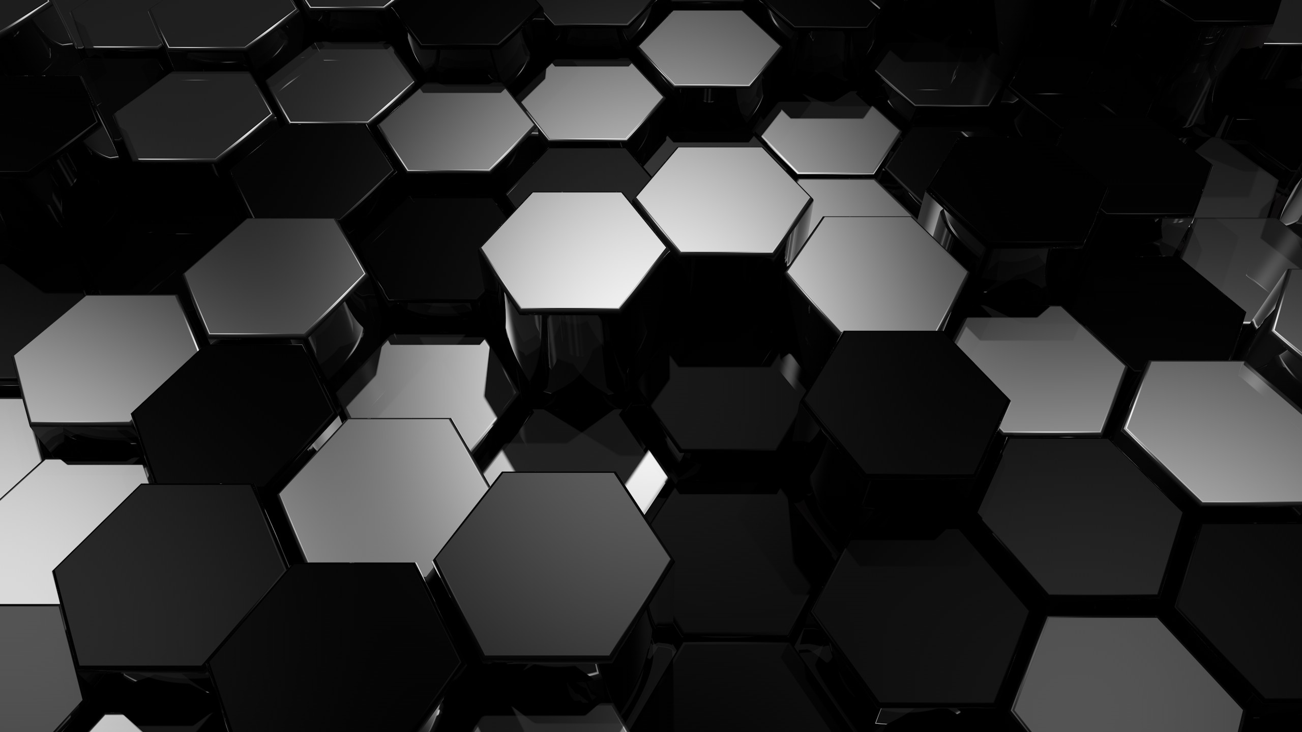 Abstract Hexagon HD Wallpaper Background Image 2560x1440