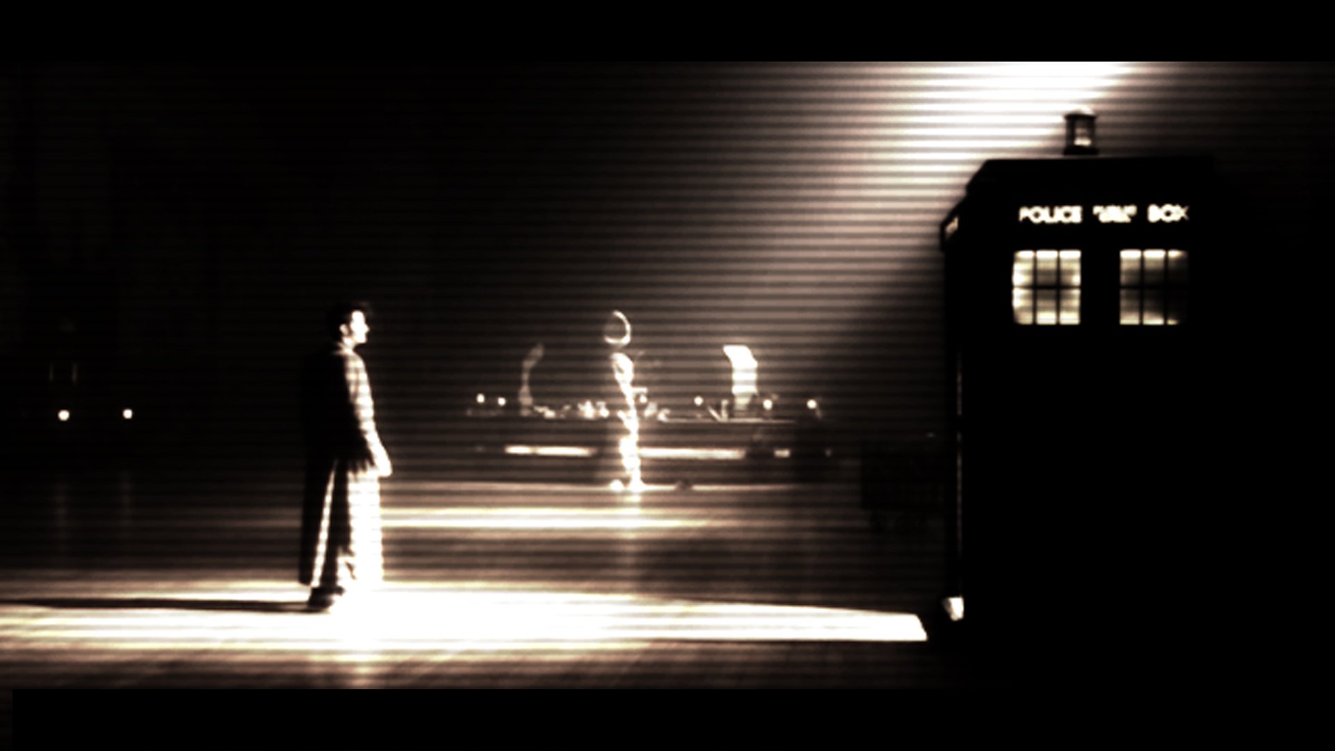 Doctor Who (2005) HD Wallpaper – Timeless TARDIS Encounter in Shadows ...