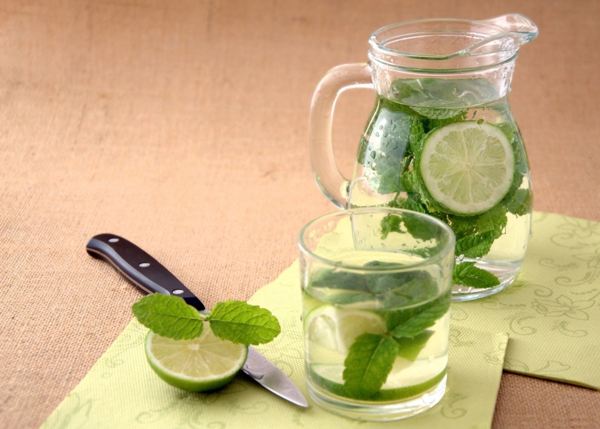 Refreshing Lime Infusion HD Wallpaper