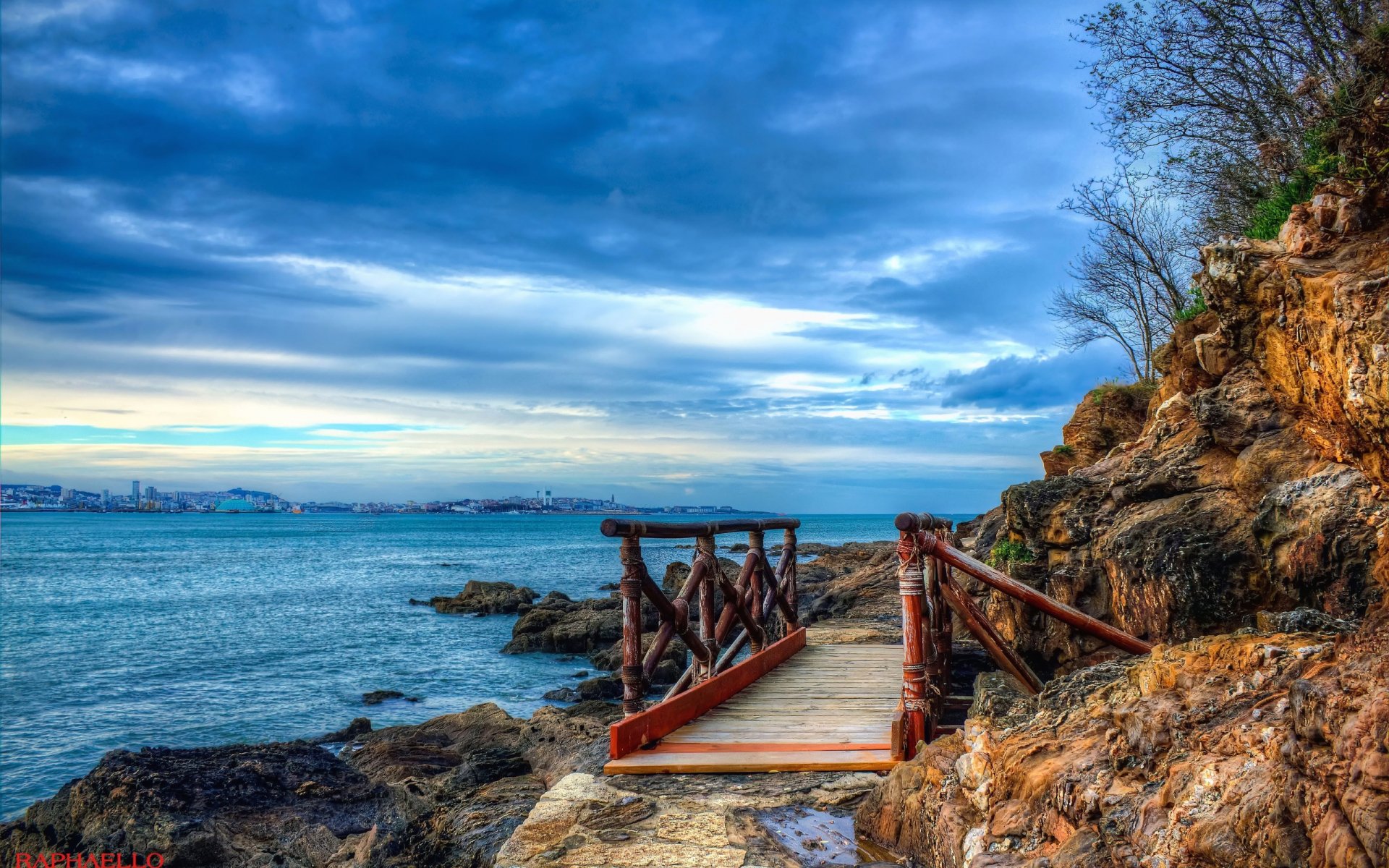 Serene Ocean Pathway - HD Wallpaper