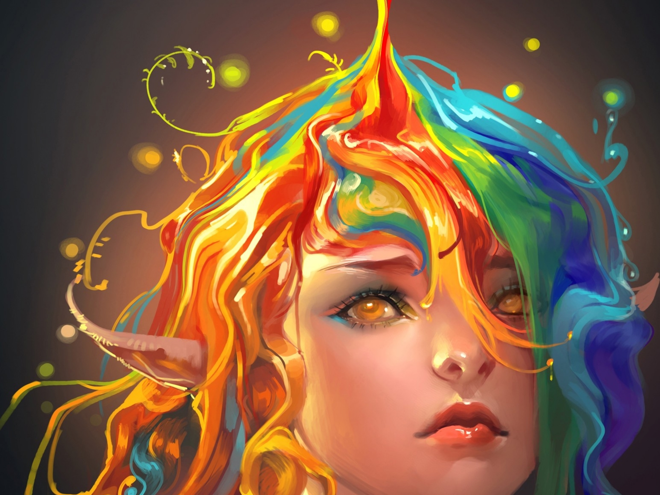 Download Fantasy Elf HD Wallpaper by Sakimichan