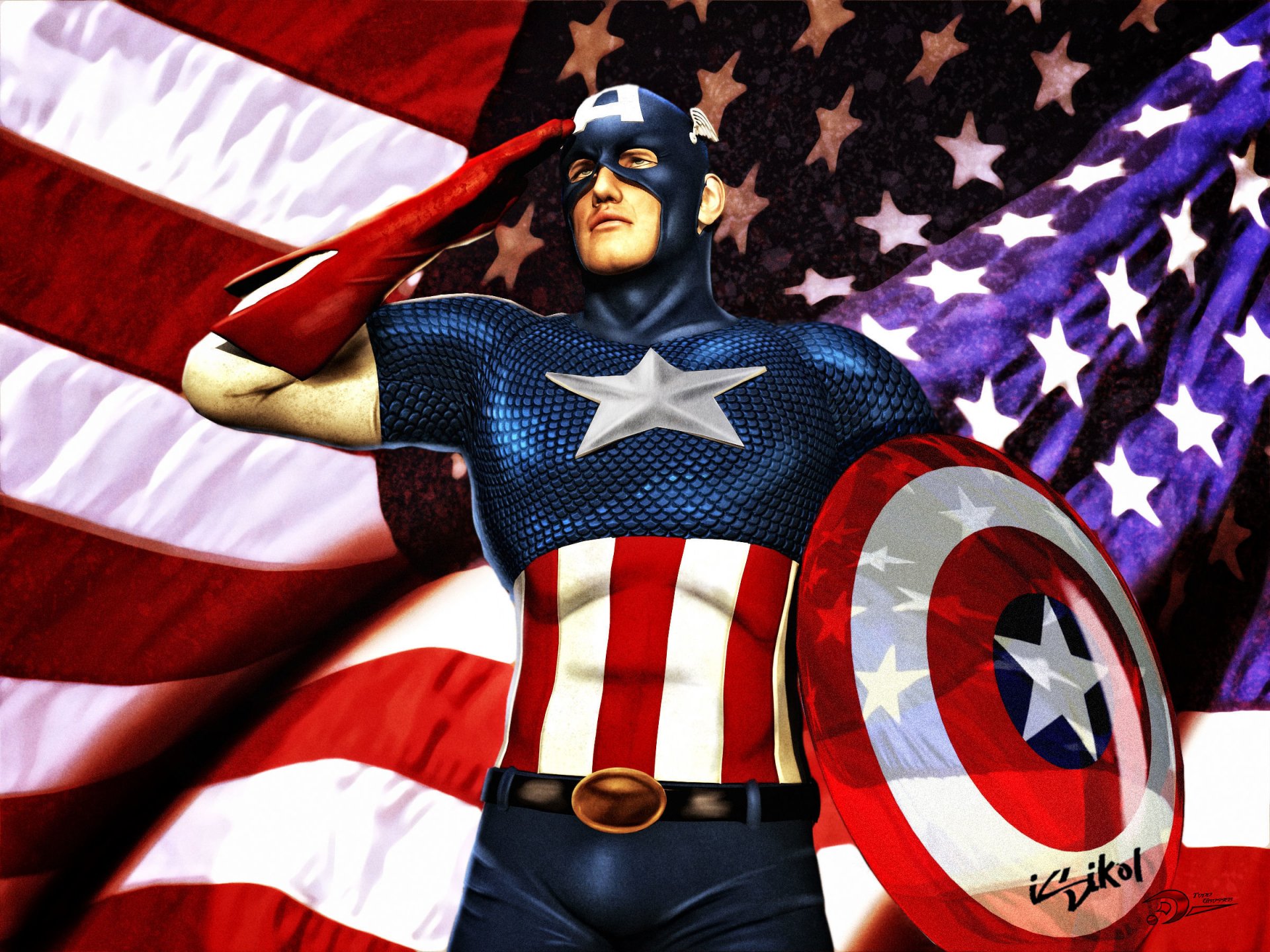 Captain America by Spydraxis