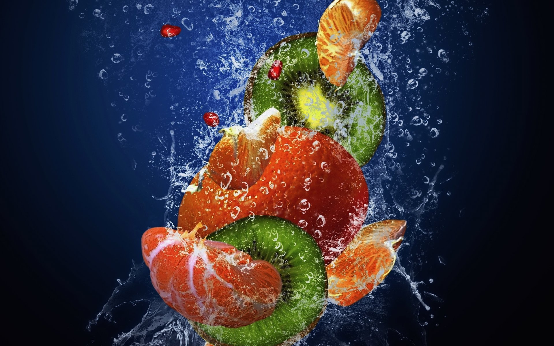 Refreshing Splash Of Fresh Fruits HD Fruit Food Wallpaper