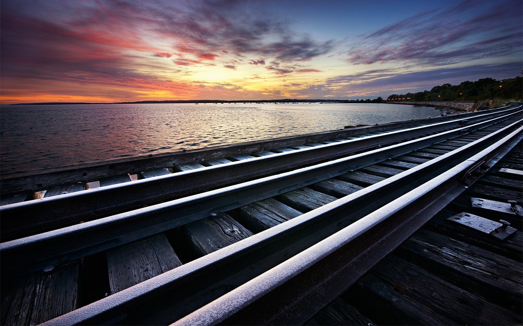 Download Man Made Railroad Wallpaper | 1680x1049 | Wallpaper Abyss