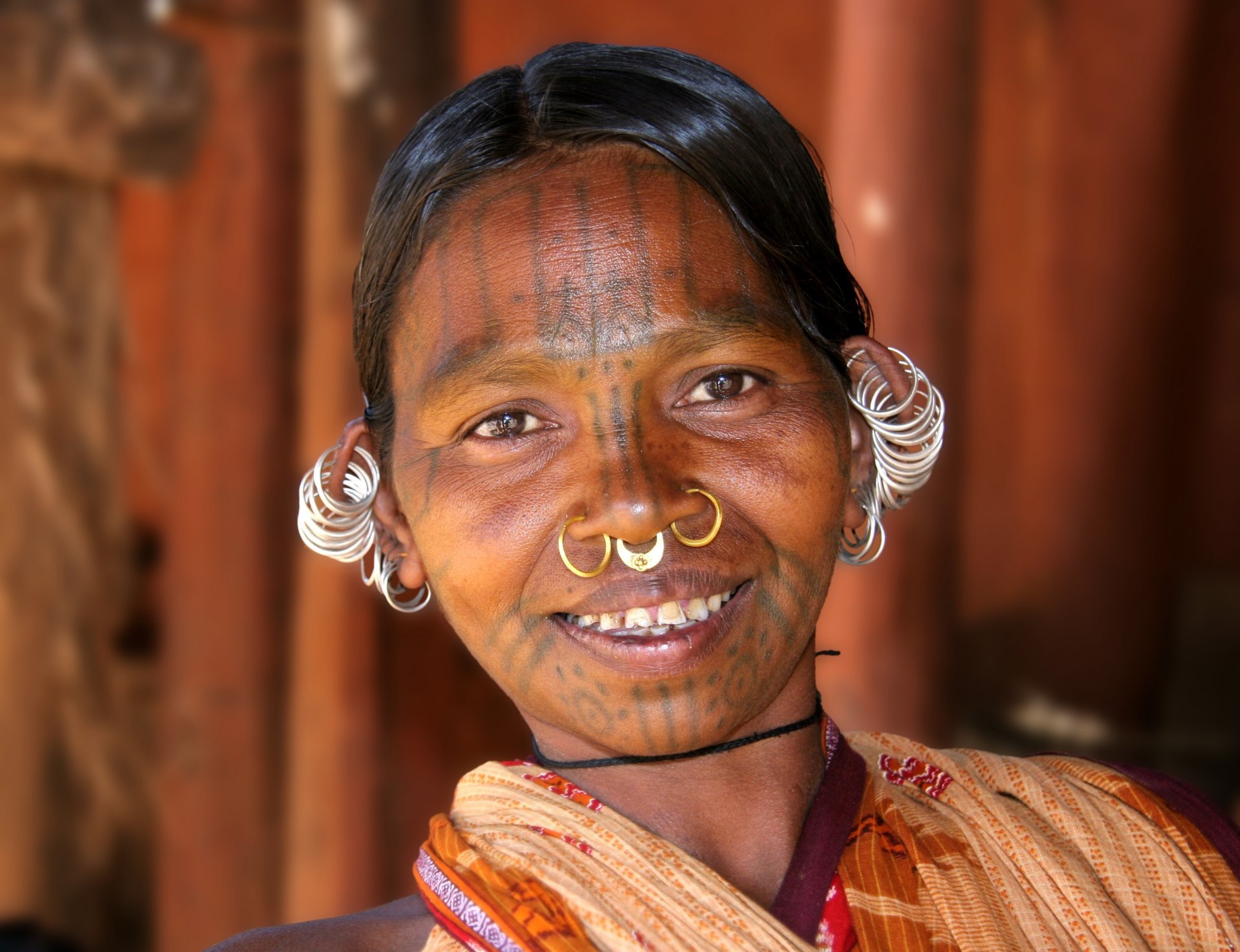 Radiant Tribal Smile: HD Portrait of a Woman's Face | 2967x2278 ...