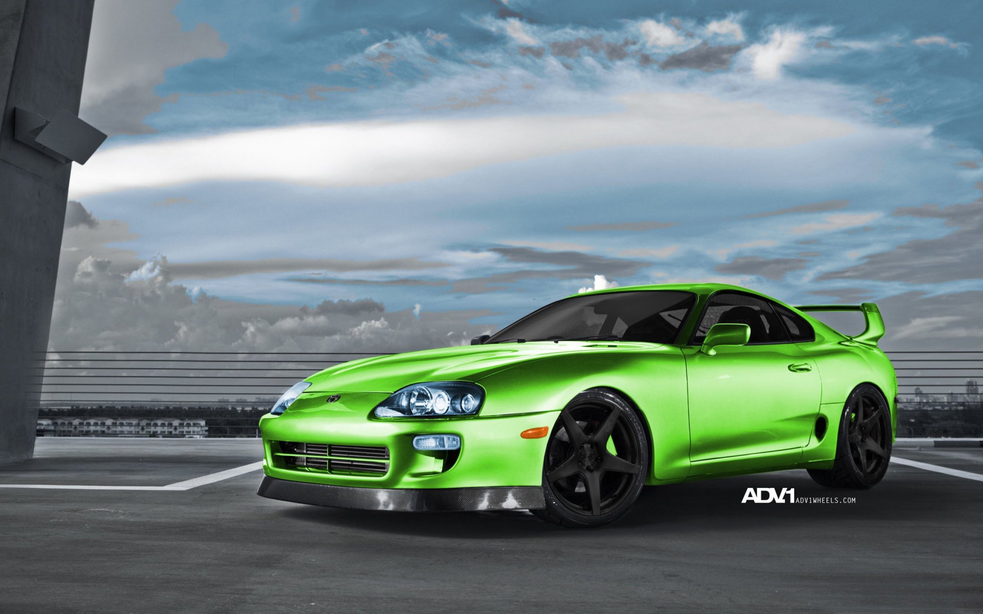 Green Toyota Supra Wallpaper