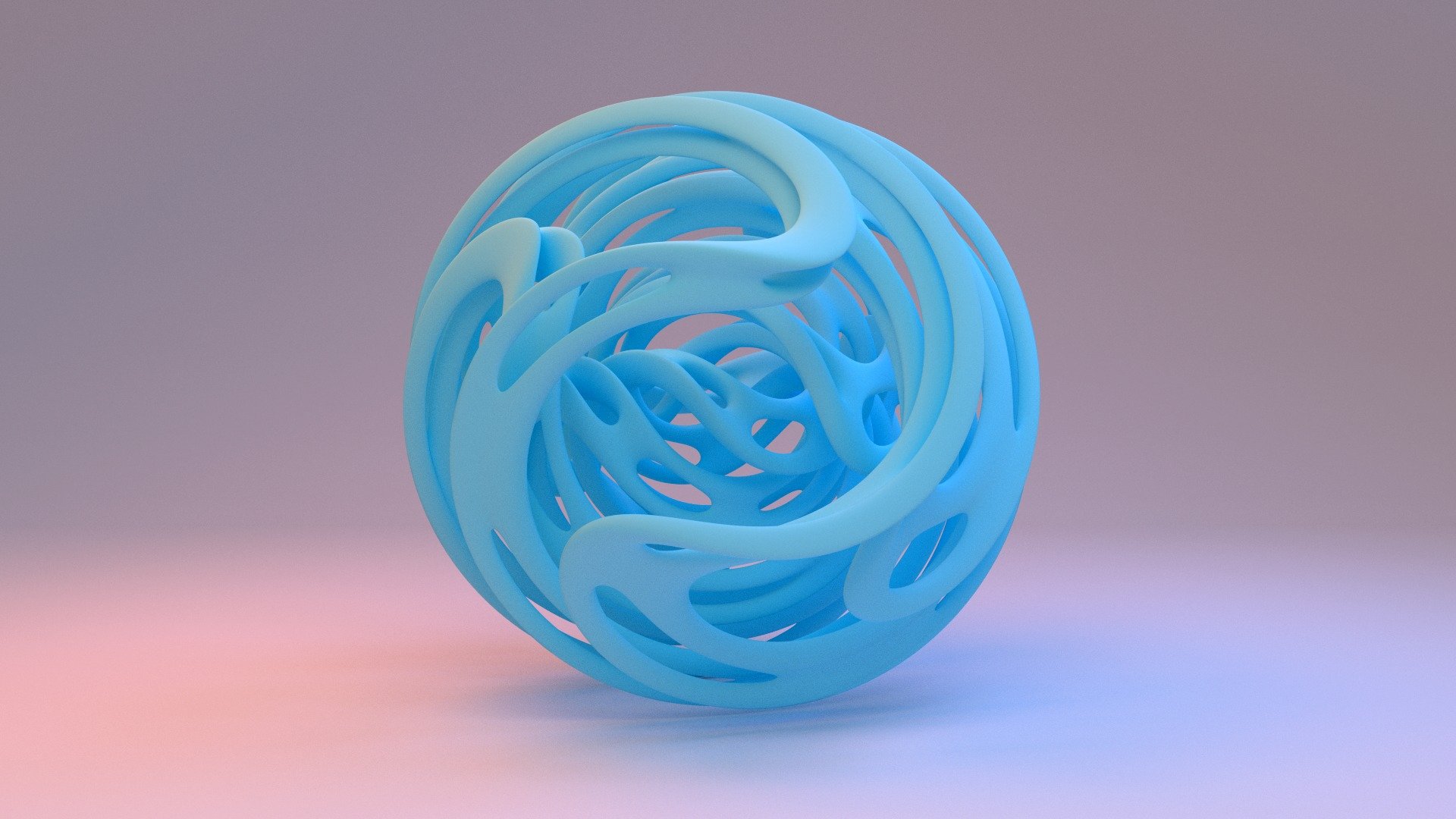 Artistic 3D Sphere: A Stunning HD Wallpaper