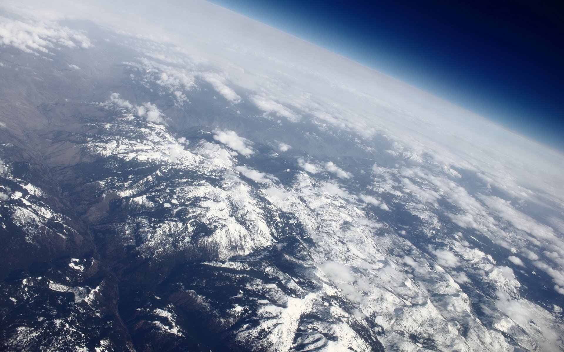 Orbital Horizon — Earth From Space (HD Wallpaper) | 1920x1200 ...