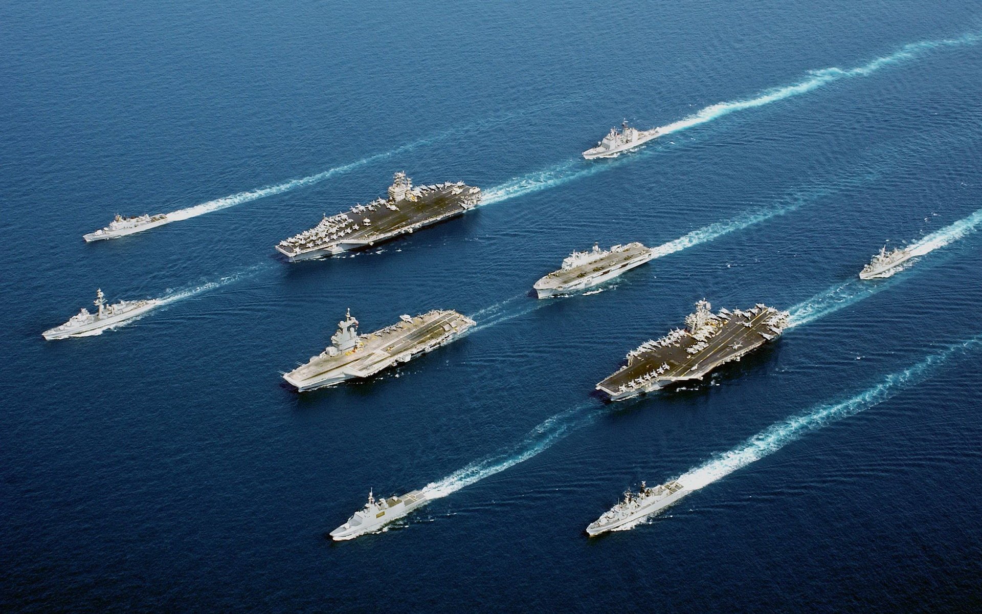 Carrier Armada — HD Naval Fleet | 1920x1200 | Wallpaper Abyss