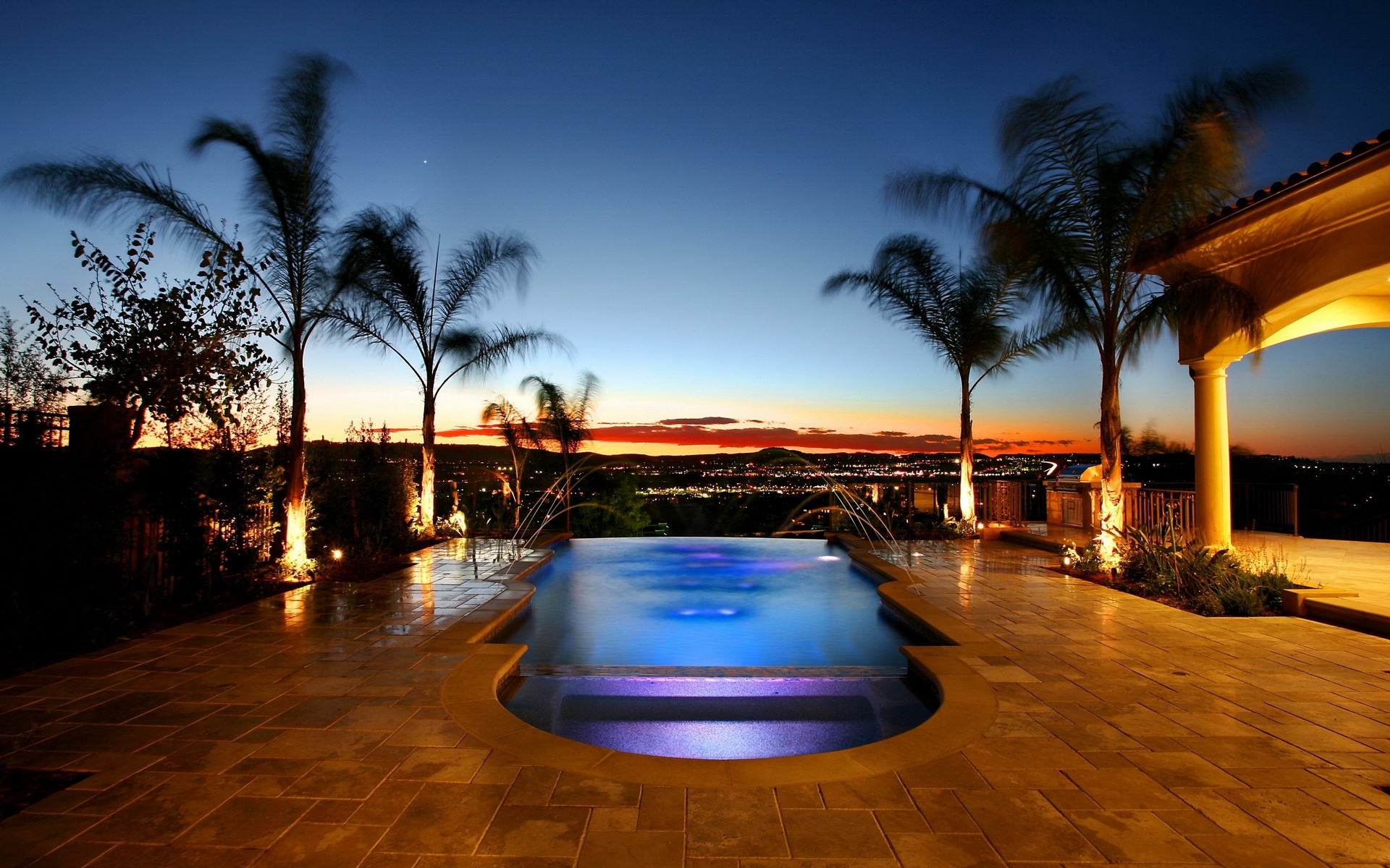 Download Man Made Pool HD Wallpaper