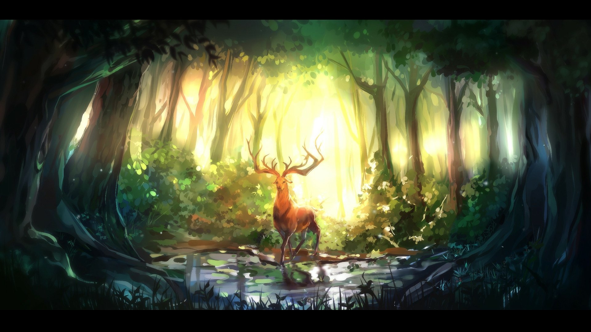 Enchanting Fantasy Forest: HD Wallpaper