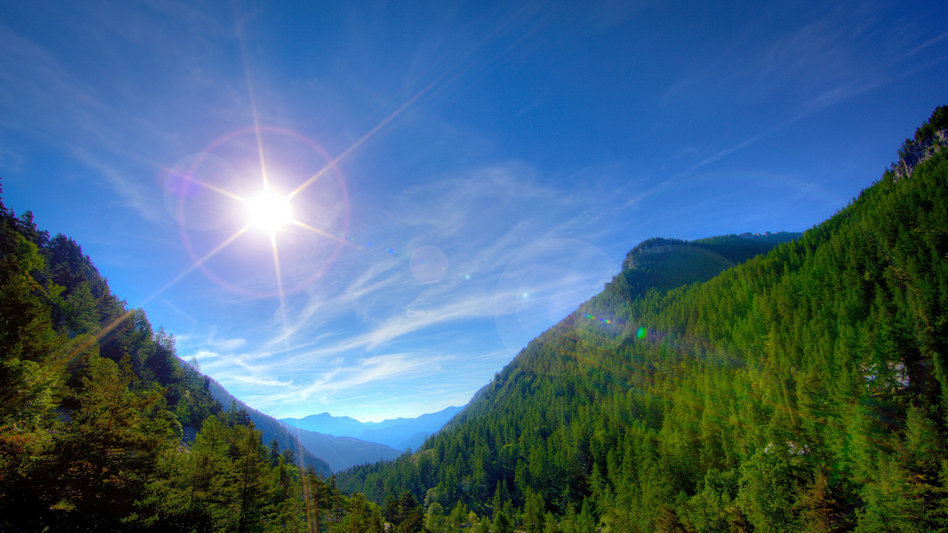 Download Nature Sunbeam HD Wallpaper