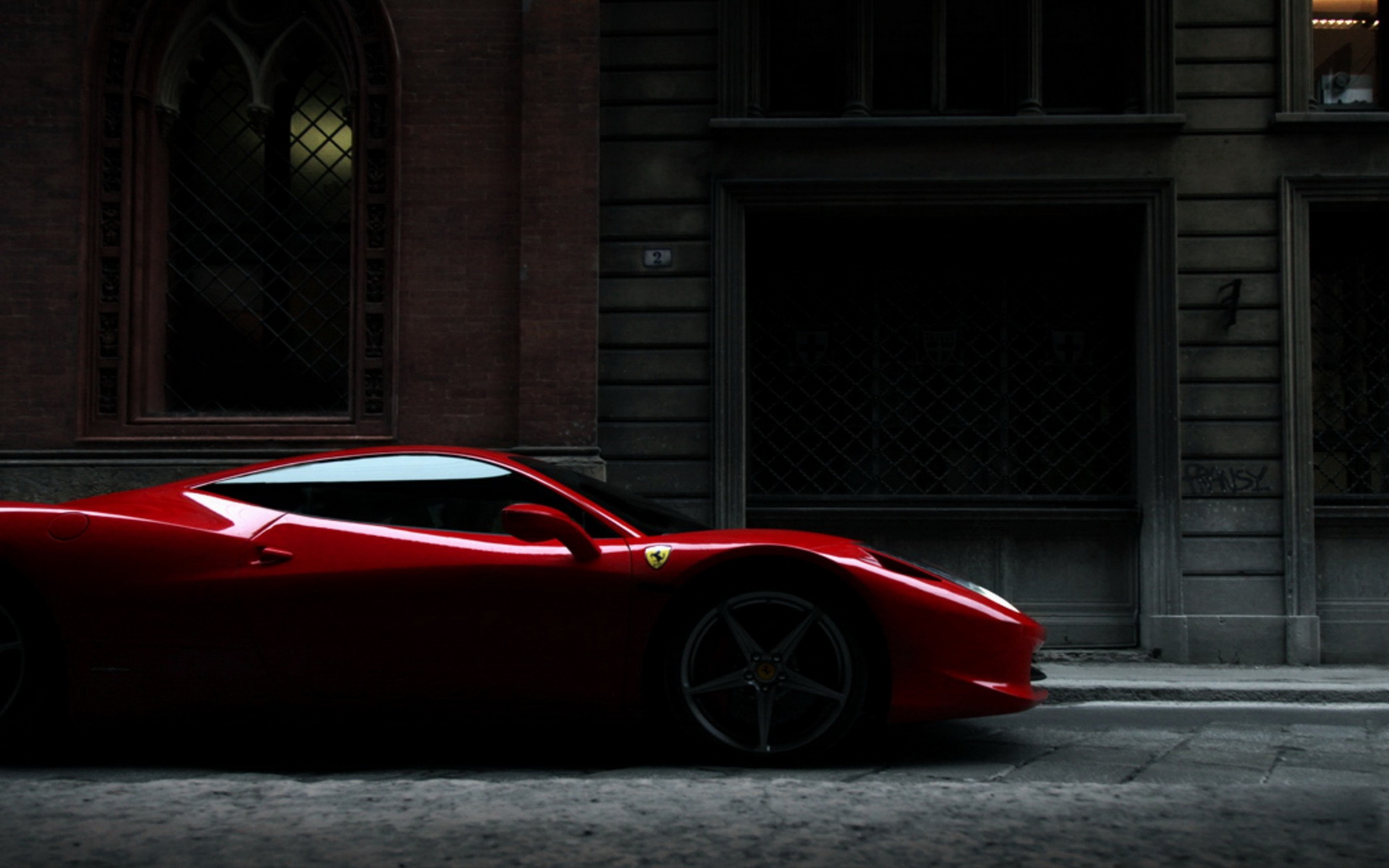 Stunning Ferrari HD Wallpaper: Sleek Performance Meets Urban Elegance