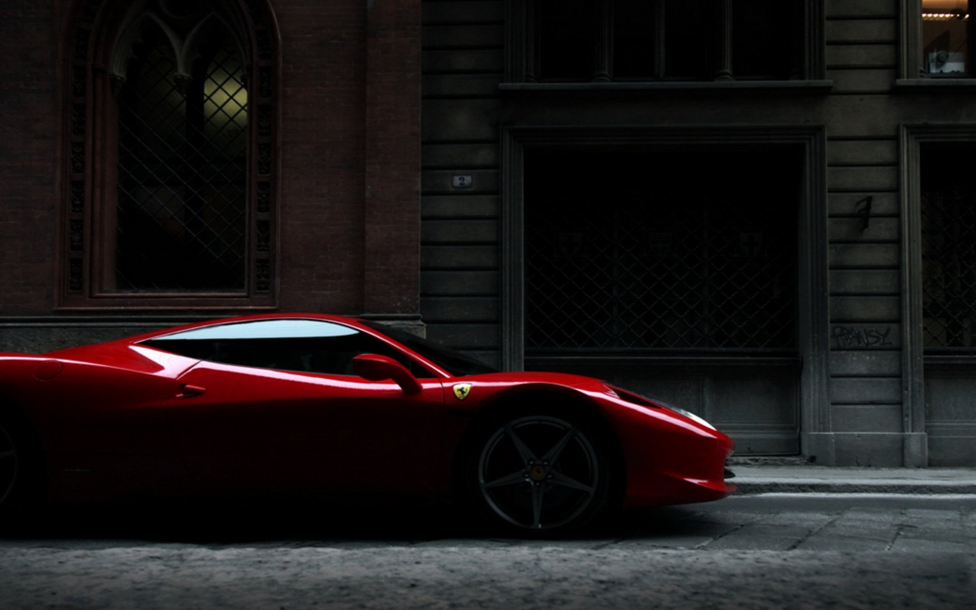 Stunning Ferrari HD Wallpaper: Sleek Performance Meets Urban Elegance