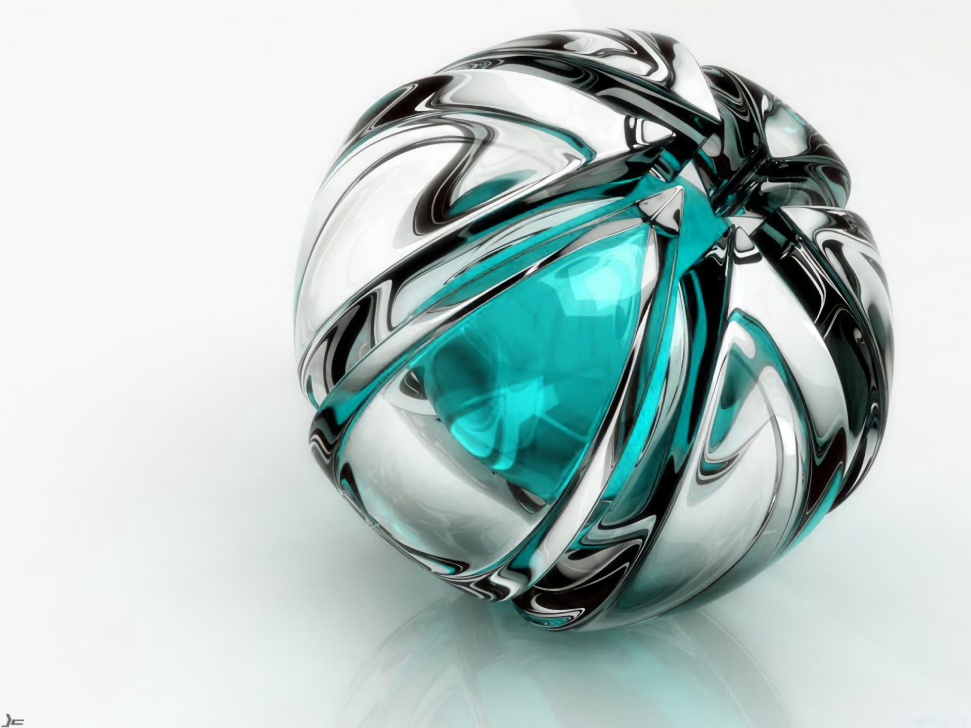 Download CGI 3D Abstract Ball HD Wallpaper