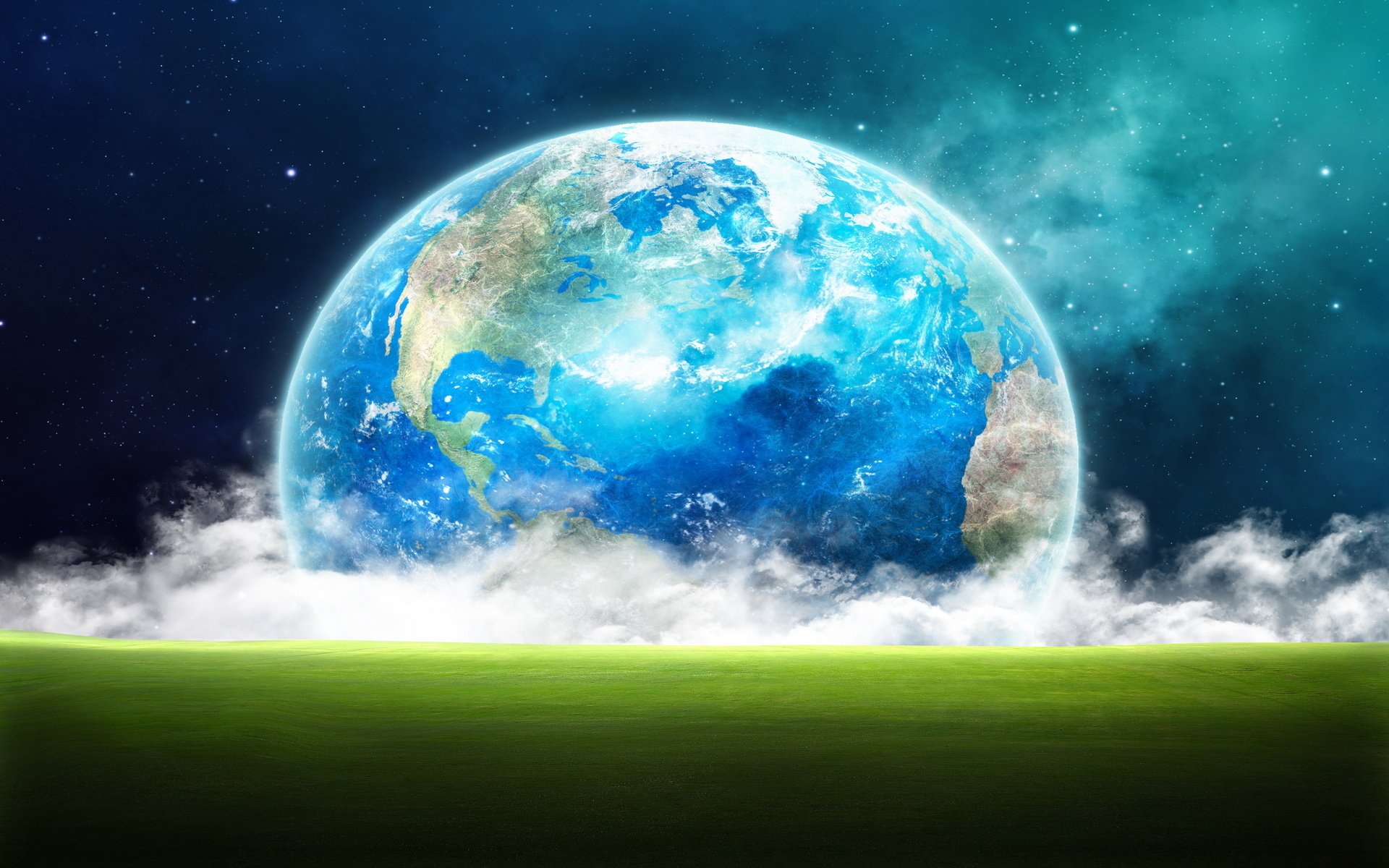 Download Sci Fi Planet Rise HD Wallpaper