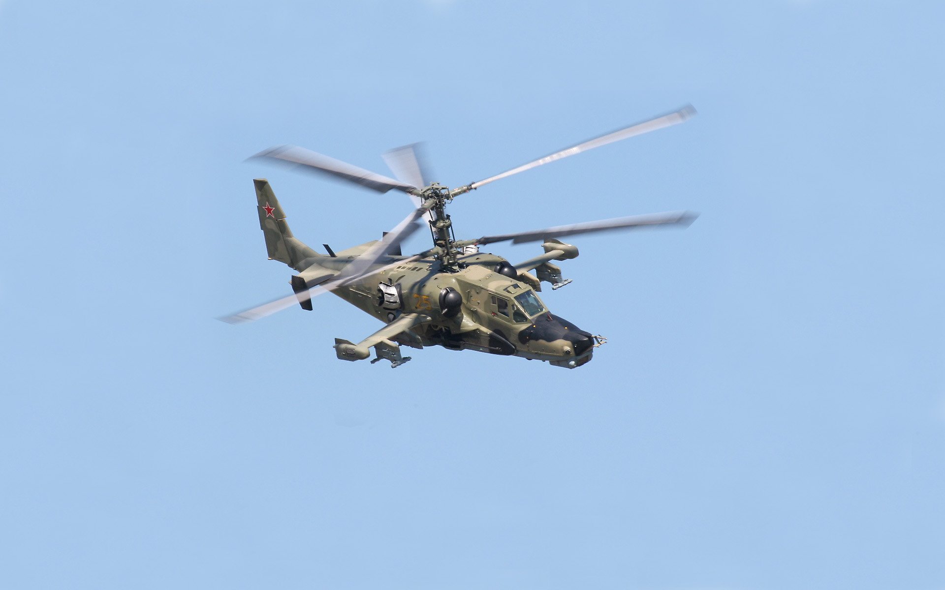Stunning HD Wallpaper of the Kamov Ka-50 Military Helicopter