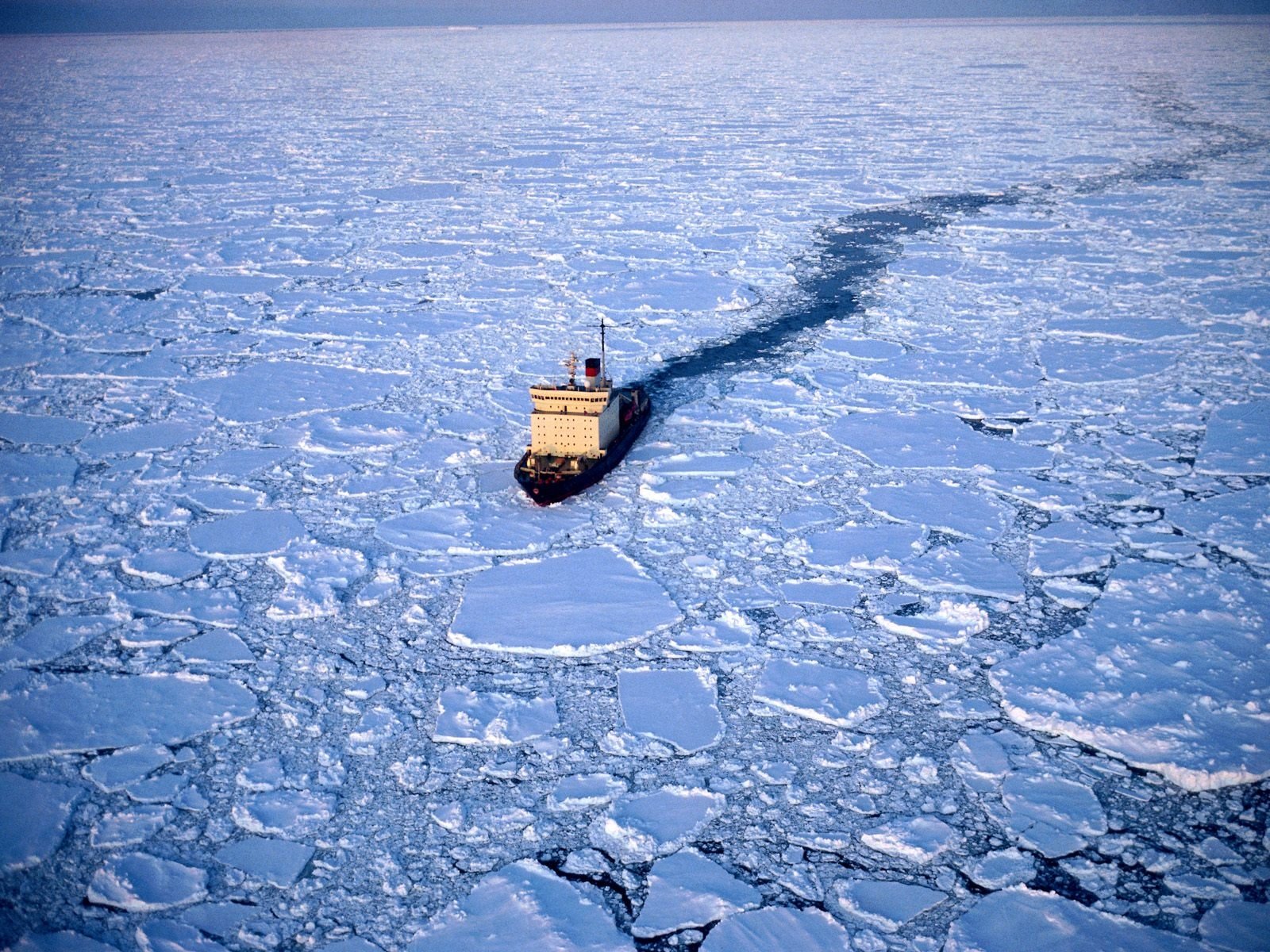 Icebreaker Power: HD Ship Navigating Frozen Waters