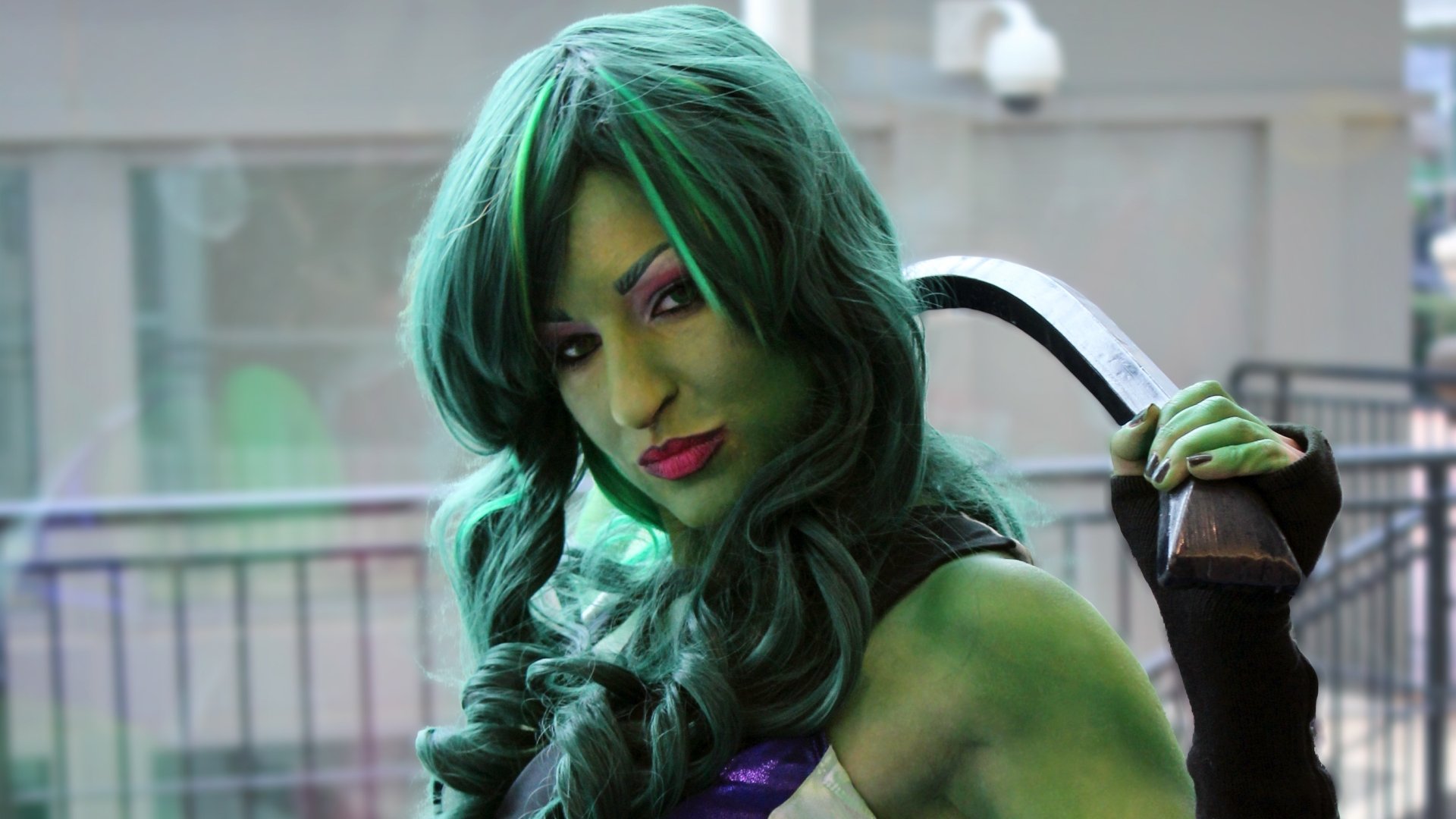 Download She-Hulk Woman Cosplay HD Wallpaper