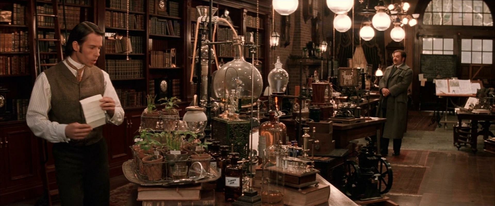 The Time Machine (2002) HD Movie Wallpaper – Scientific Laboratory Scene