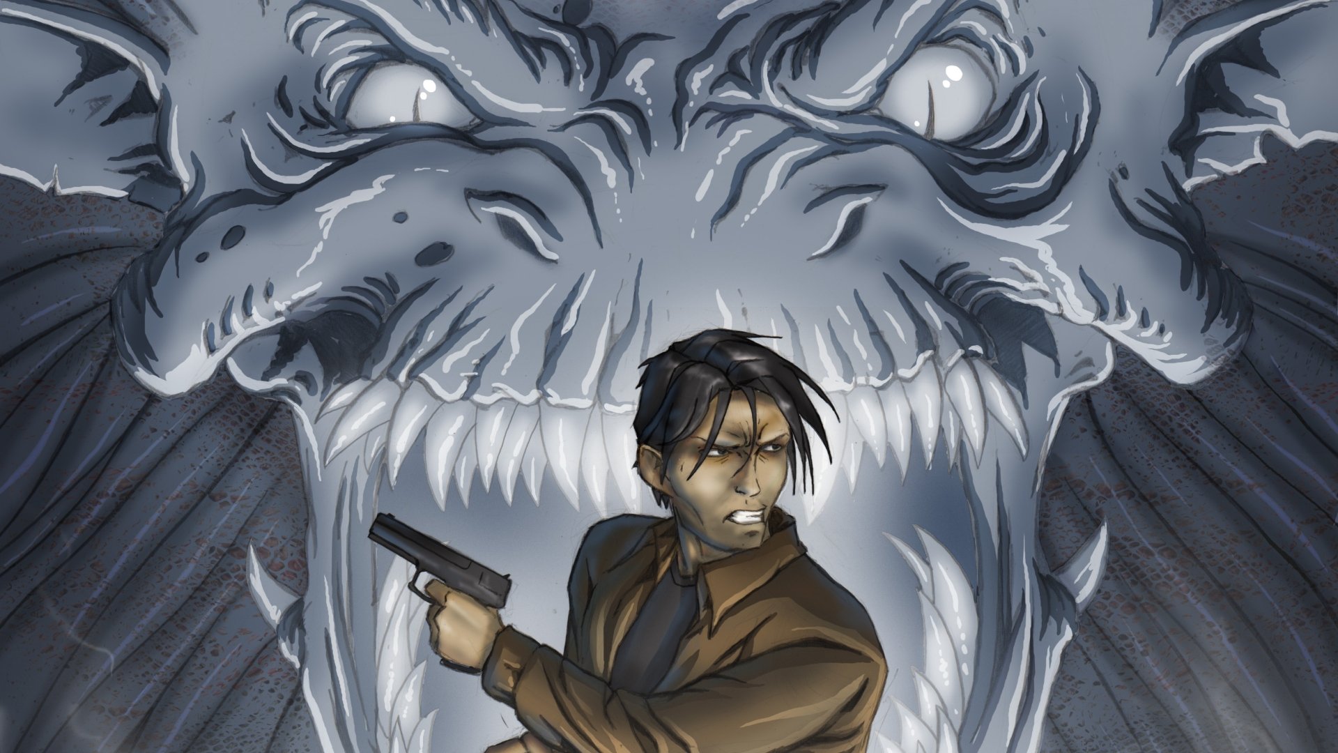 Download Comic Hellhound HD Wallpaper