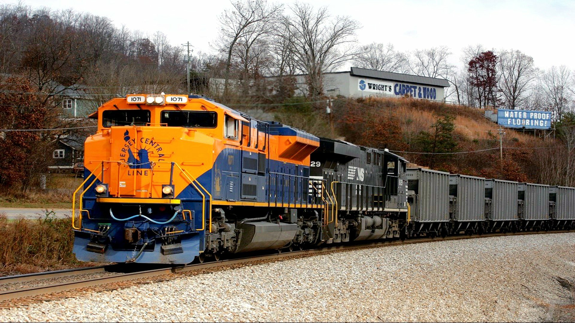 HD Freight Train in Motion: Powerful Vehicle on the Tracks | 1920x1080 ...