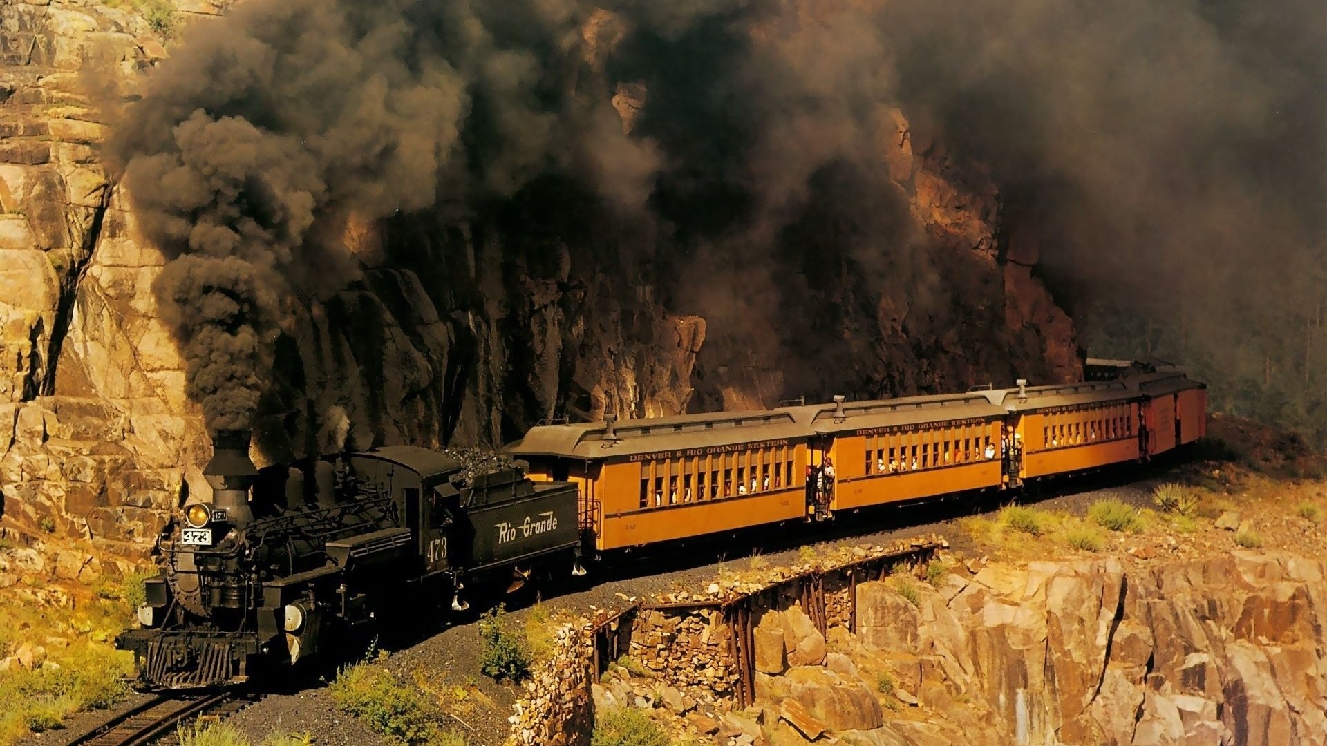 Majestic Train Journey - HD Wallpaper