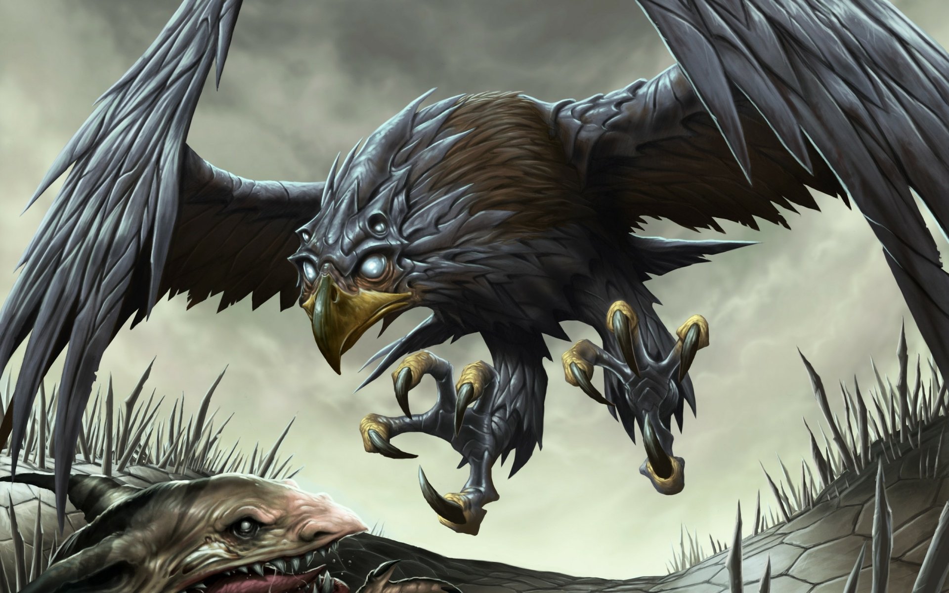 Man-made 2K MTG Wallpaper — Dreadwing Raven