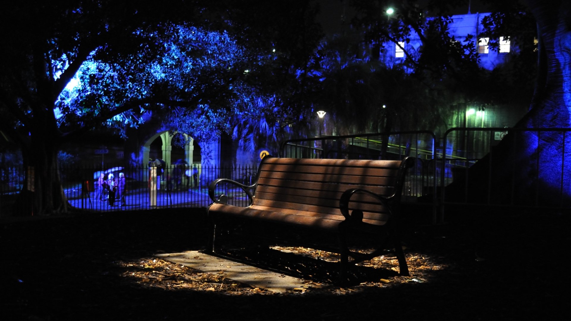 Download Man Made Bench HD Wallpaper