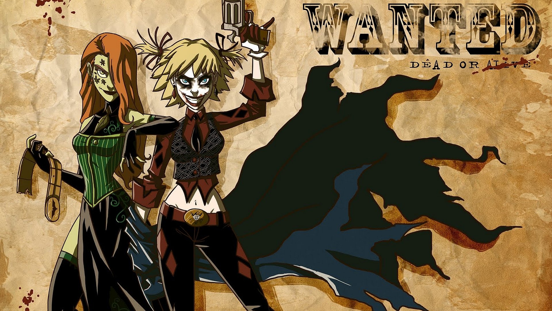 Harley Quinn & Poison Ivy Wanted: Gotham’s Most Feared Duo HD Wallpaper ...