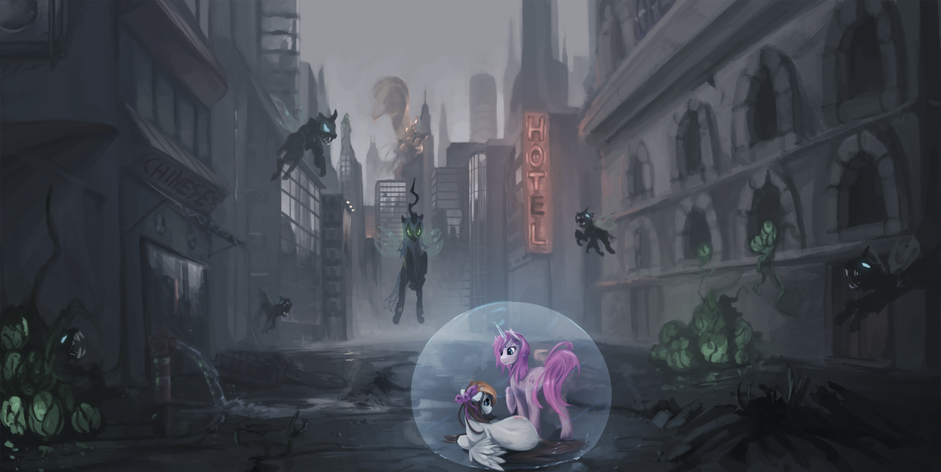 My Little Pony: Friendship Is Magic HD Wallpaper – Dark City Escape by ...