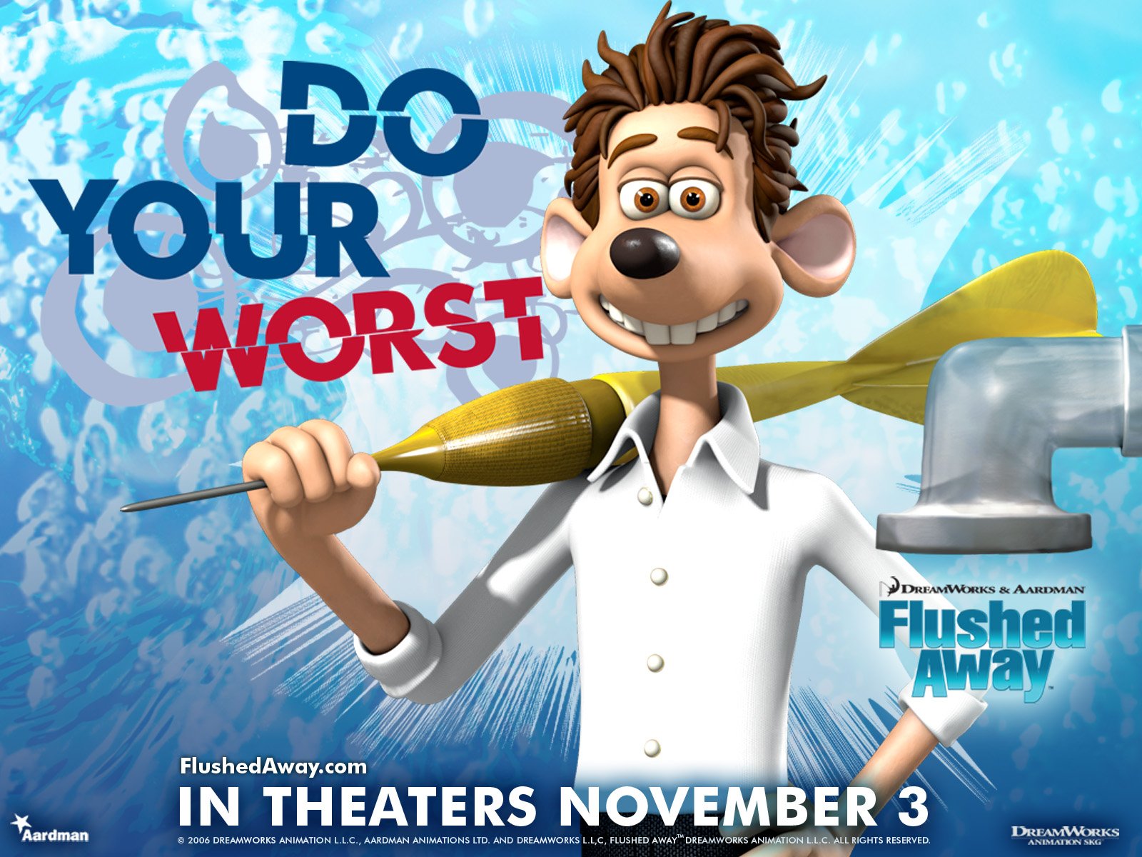 Download Movie Flushed Away Wallpaper