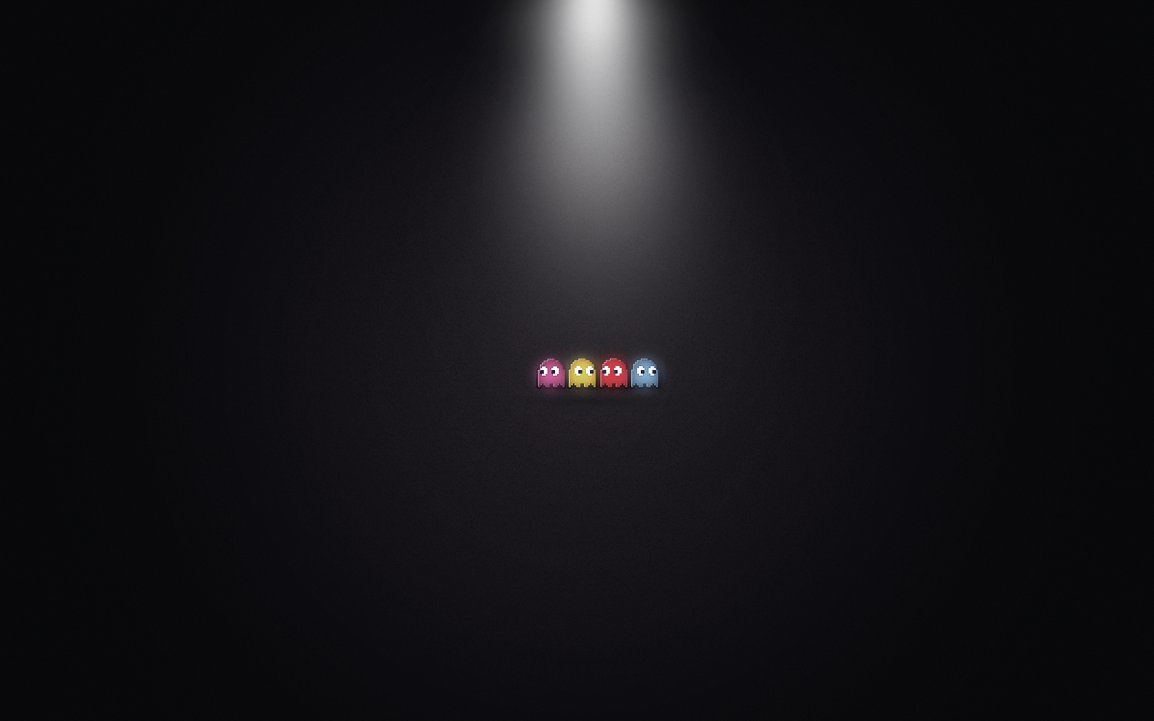 Pacman Ghosts Wallpaper Reflective