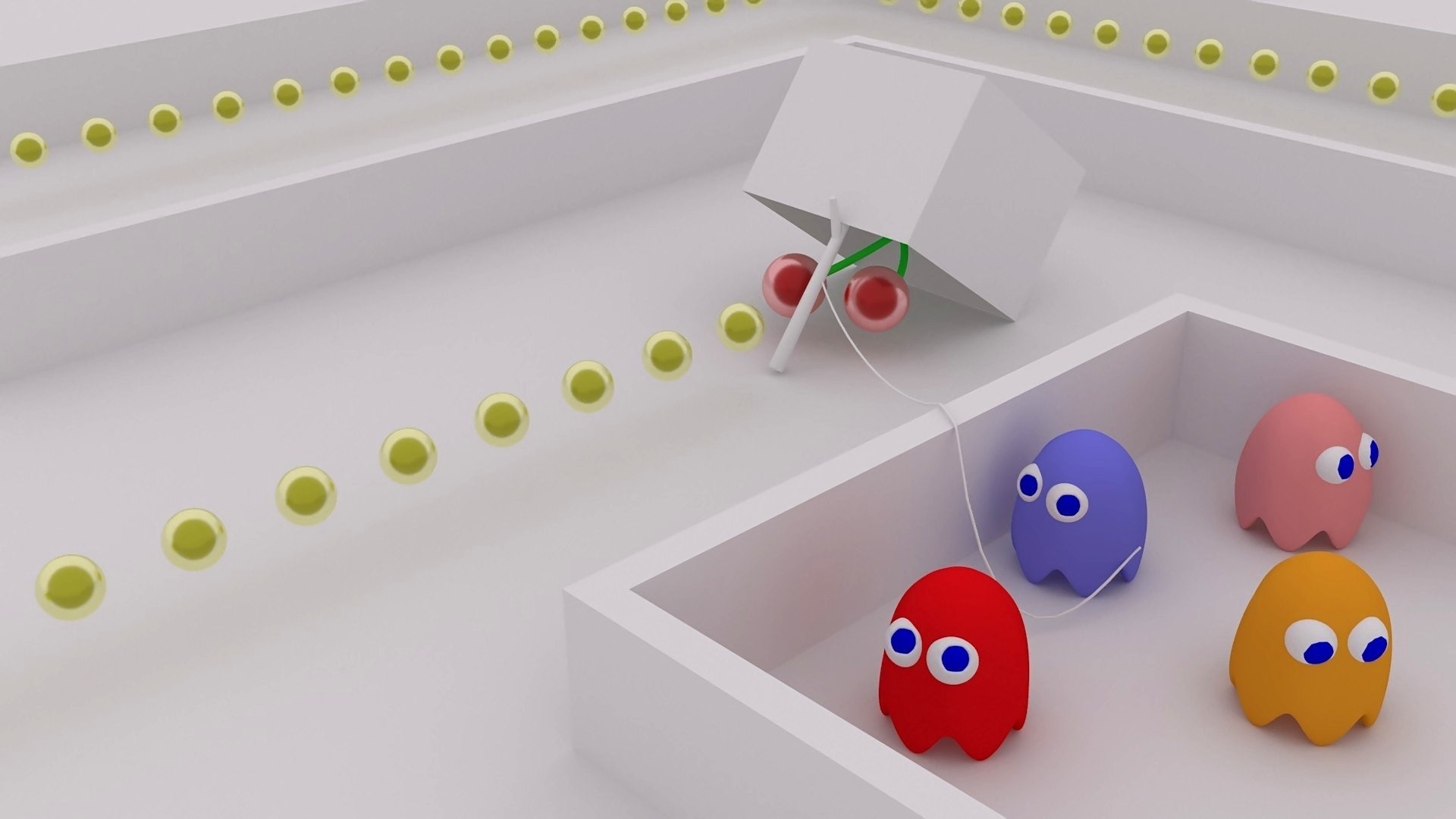 Download Video Game Pac-Man HD Wallpaper by Nahte27