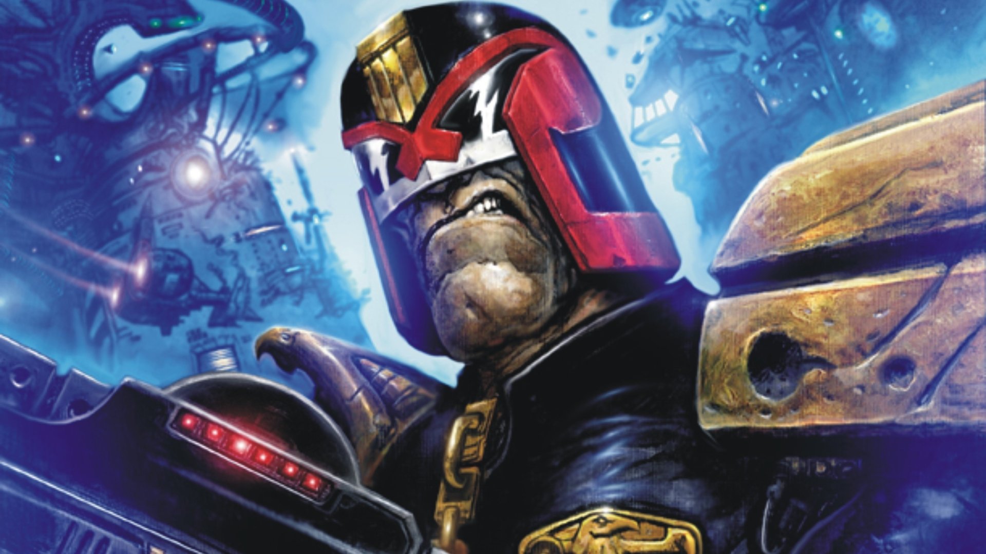 Download Comic Dredd HD Wallpaper | 2739x1541 | Wallpaper Abyss
