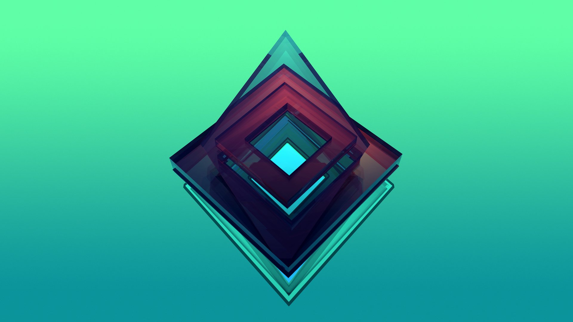 Facet Depth: Abstract HD Geometry by Justin Maller | 2560x1440 ...