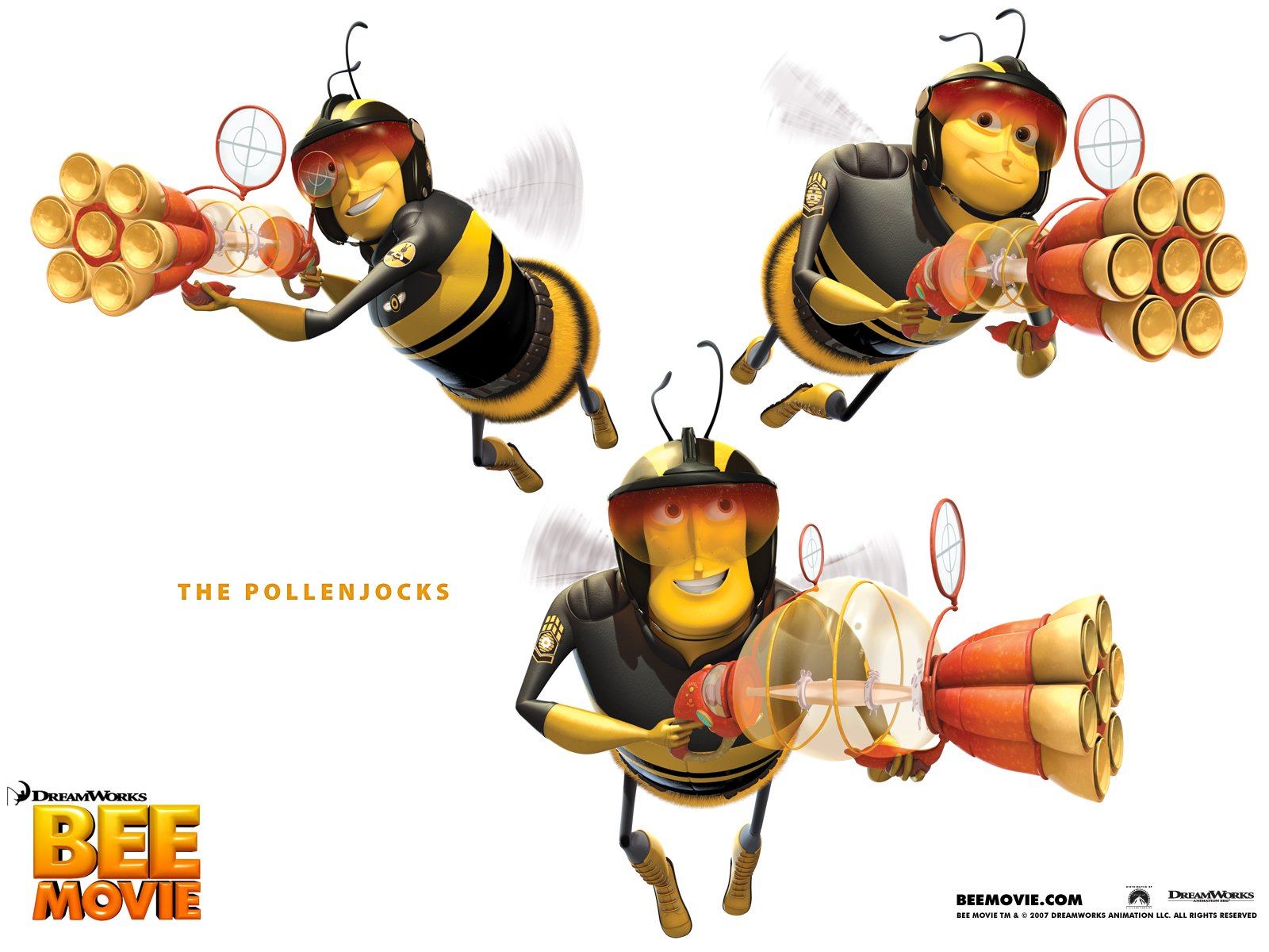 Bee Movie HD Wallpaper: The Pollenjocks in Action