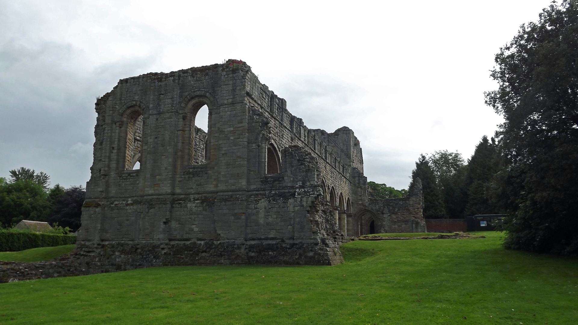 Religious Buildwas Abbey HD Wallpaper