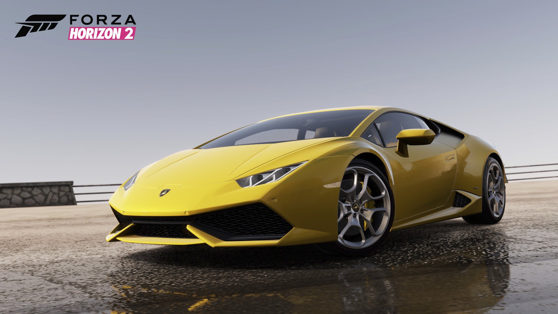 Forza Horizon 2 HD Wallpaper – Sleek Yellow Supercar in Stunning Detail