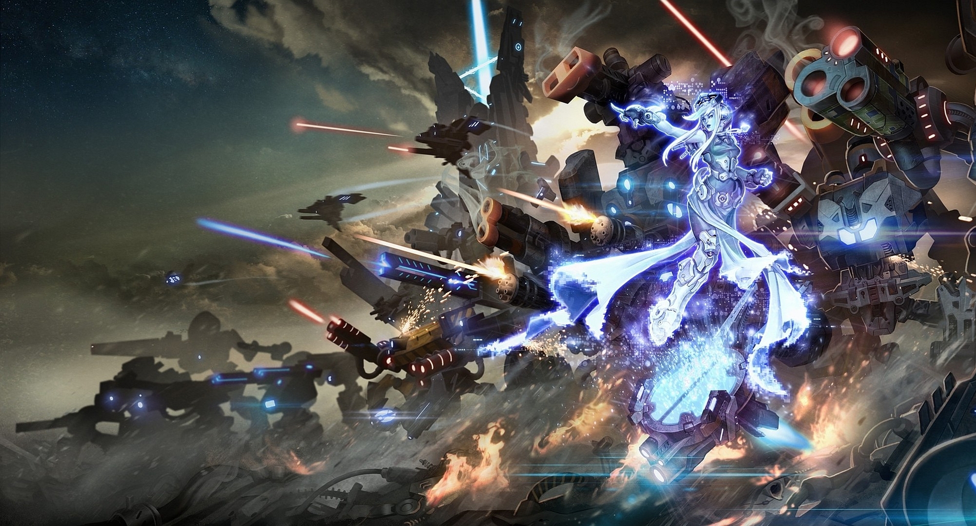 Download Video Game Robot Rising Wallpaper