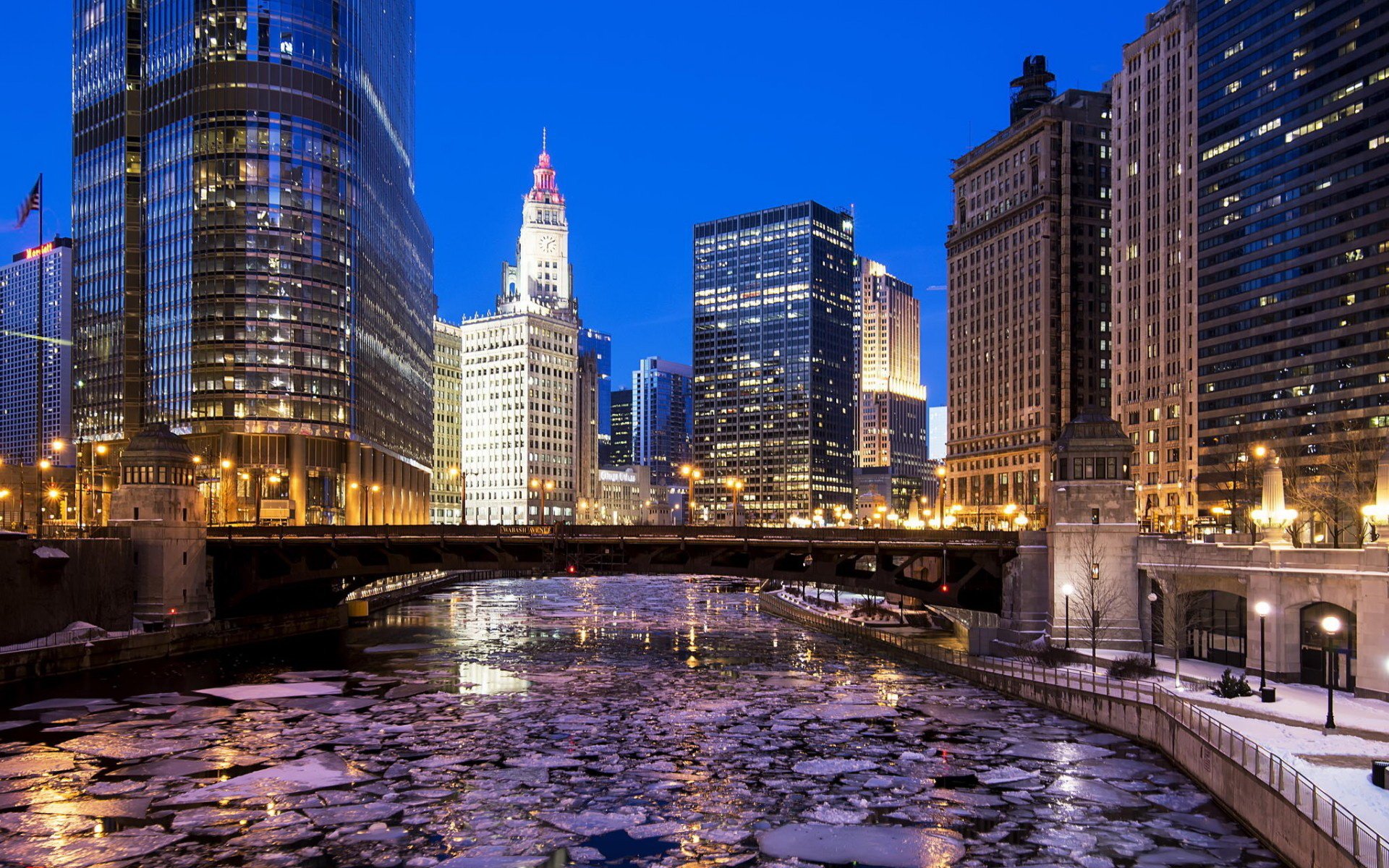 Download Man Made Chicago HD Wallpaper