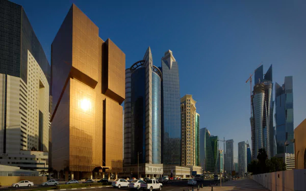 Doha City Arches 4K Ultra HD Wallpaper