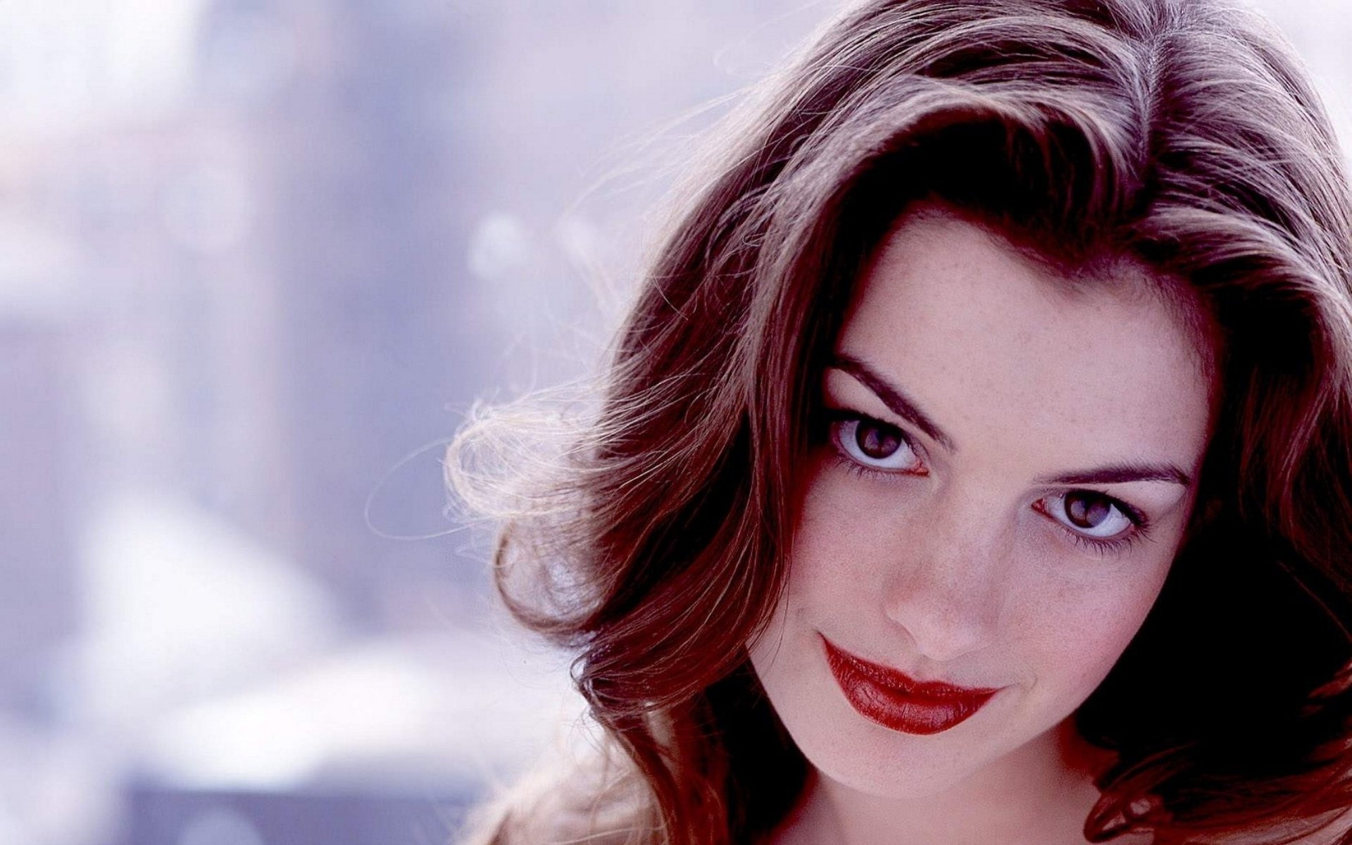 Stunning Anne Hathaway HD Celebrity Face Wallpaper | 1920x1200 ...