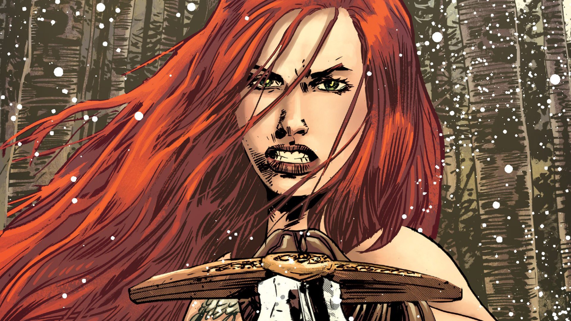 Download Comic Red Sonja HD Wallpaper